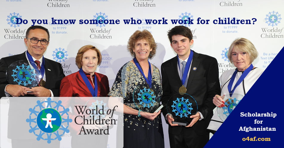 Nomination call for 2019 World of Children Award, Awards for NGOs ...