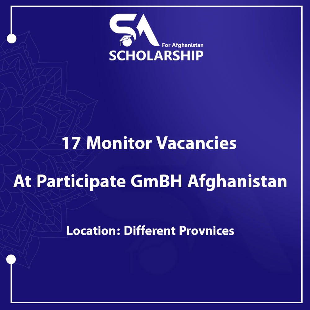 17 Monitoring position at Particip GmBH Afghanistan in Different ...