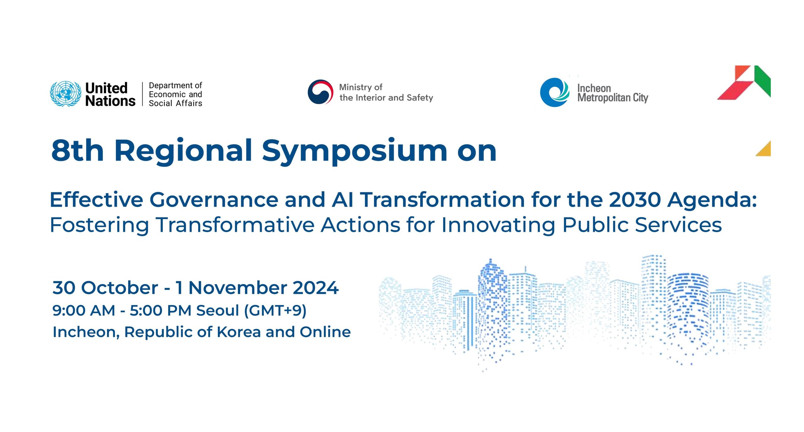8th Regional Symposium on Effective Governance and AI Transformation hybrid event in Korea ...