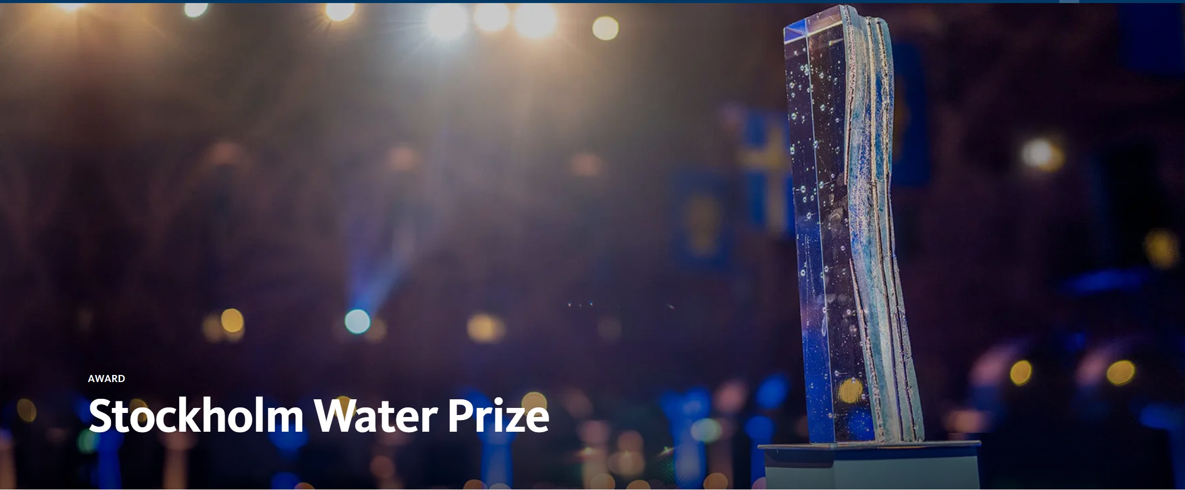 Stockholm Water Prize 2026 for Significant Achievements in Water in ...